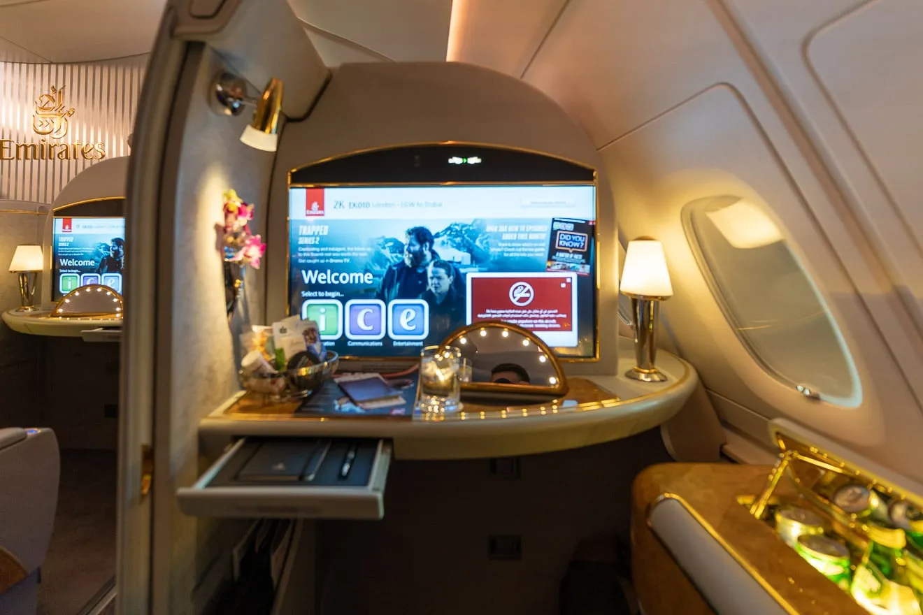 REVIEW: Emirates – First Class – A380 – London (LGW) to Dubai (DXB ...